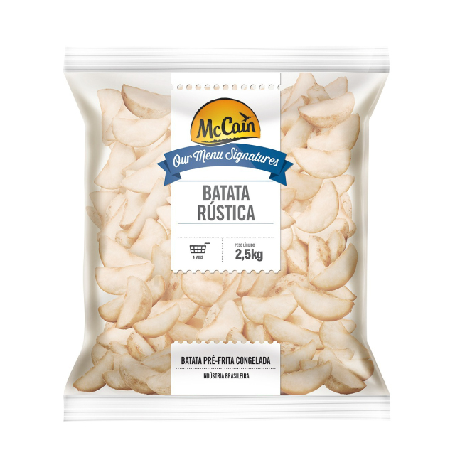 Batata Rústica Mccain 2,5Kg Skin We Wedges Cx 6 | MegaG Alimentos