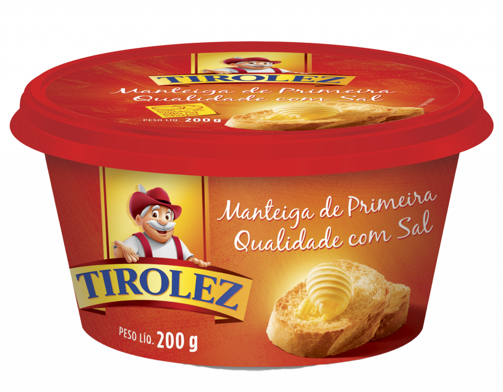 Manteiga Com Sal Tirolez 200g | MegaG Alimentos
